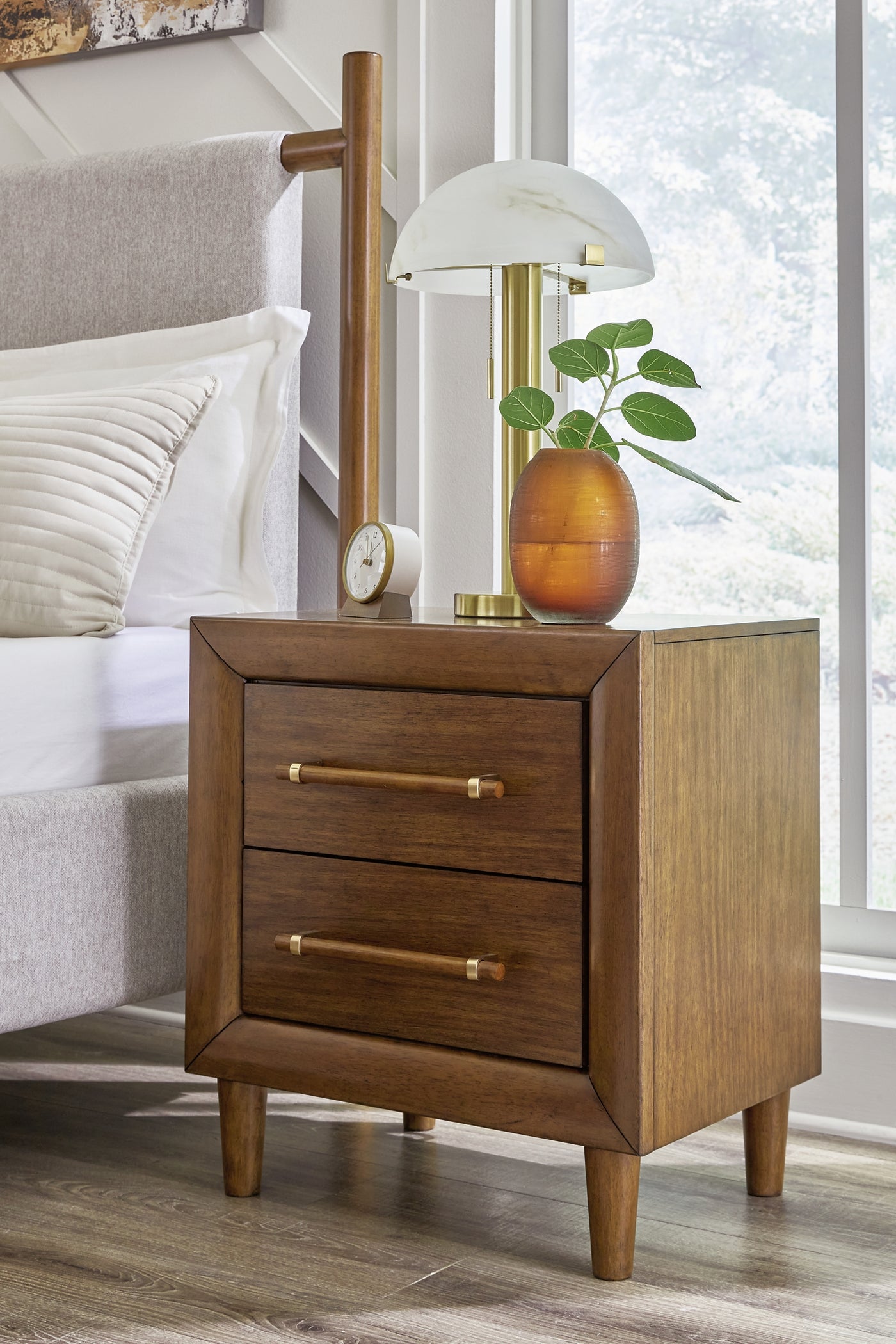 Lyncott Two Drawer Night Stand — Madison Home Furniture